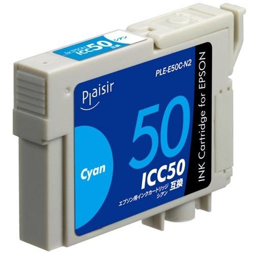 プレジール Plaisir 互換インクカートリッジ EPSON シアン ICC50 PLE-E50C-N2 : Bサプライズ - 通販 - Yahoo!ショッピング