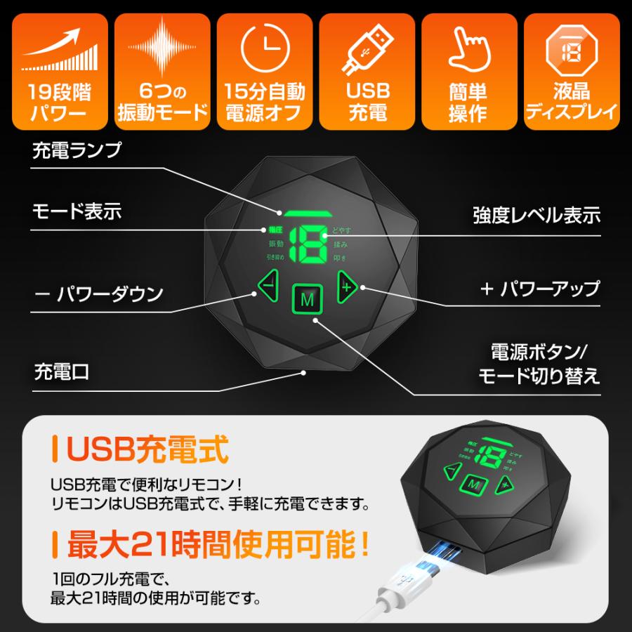 EMS 腹筋ベルト ジェル不要 効果 強力モード 筋トレ 液晶表示 USB充電式 6種類モード 19段階強度調整可能 筋肉刺激 男女兼用 日本語説明書 :EMS-K04L-GR:Belando ...