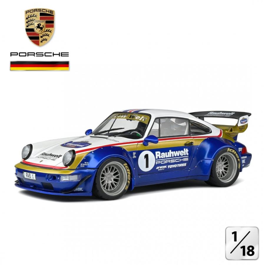 SOLIDO ソリド ミニカー ポルシェ 1/18 PORSHCE 911 (964) RWB 2022 ロスマンズカラー ラウヴェルト ...