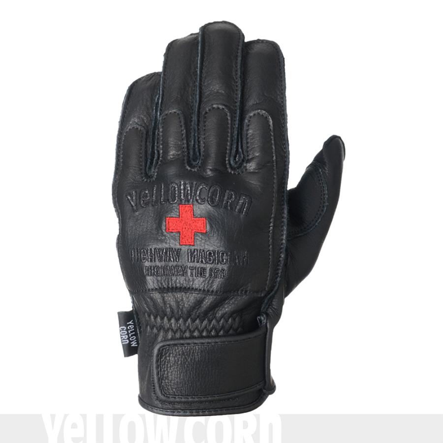 YeLLOW CORN イエローコーン G-2002 バイク バイクウェア レザーグローブ 年間定番 正規品 グローブ YeLLOWCORN : BELL BROS STORE ヤフーSHOP ...