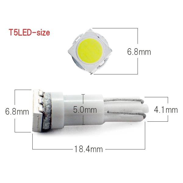 T5 LED 【24V】10個セット 3チップSMD 白 メーター球 エアコン球 ダッシュボードパネル内 5050チップ ホワイト SX021H : BELLELiGHT - 通販 ...
