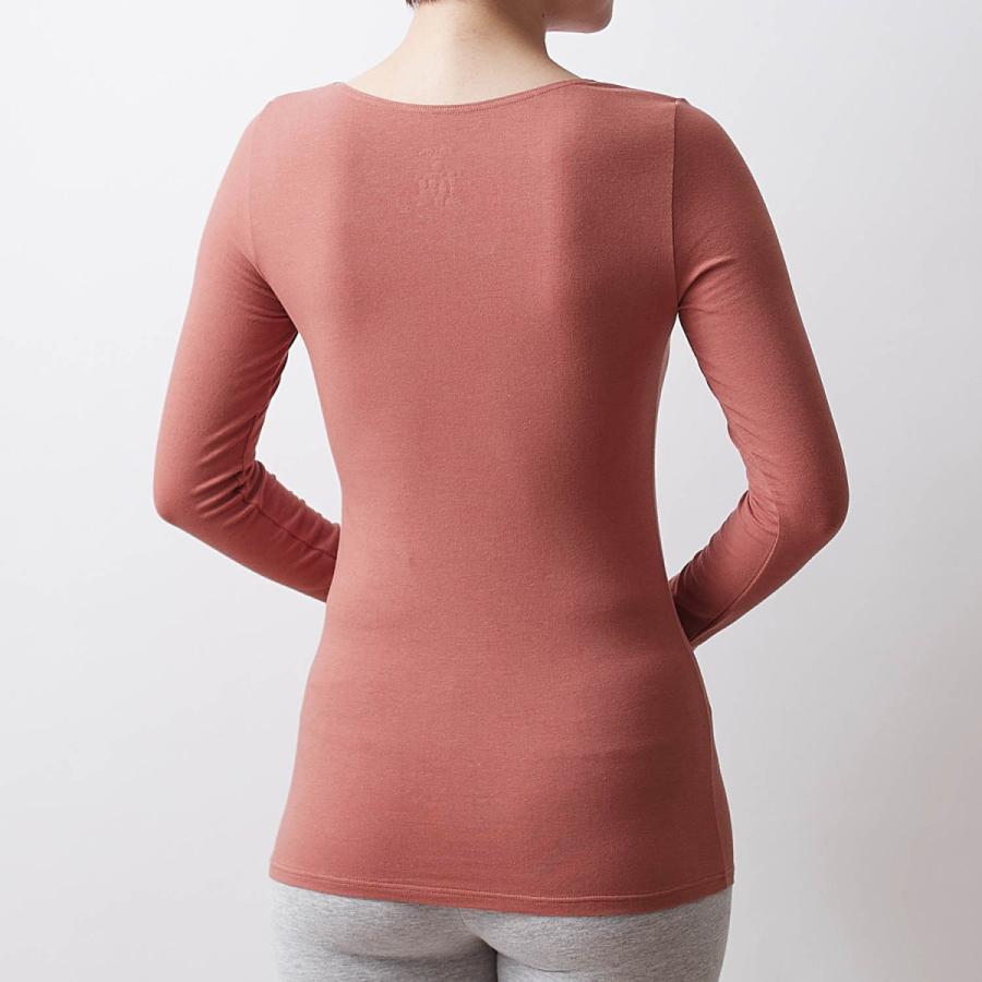 インナー レディース あったかインナー 長袖 クルーネック 肌着 綿混 ホットコット 吸湿 発熱 保温 暖かい 長め丈 冷え対策 綿95％ S M L LL 3L :1031878-002 ...