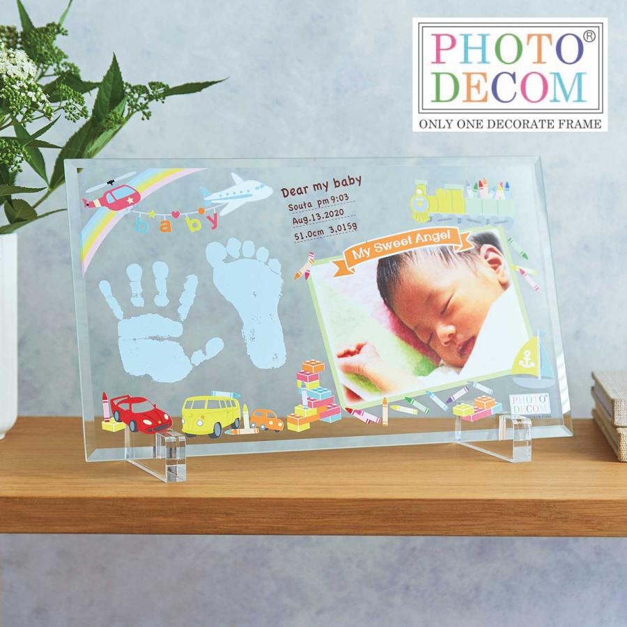 PHOTO DECOM フォトデコム フォトデコム・クリアガラス手形足形メモリアルお仕立券 : ベルメゾン Yahoo!ショッピング店 ...