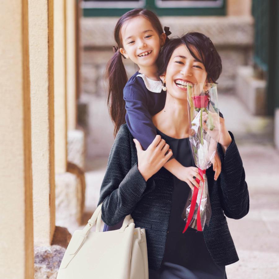 スーツ ママ ワンピースセット 3点 セット ジャケット ワンピース コサージュ フォーマル 入園式 入学式 卒園式 7AR 9AR 11AR 13ABR 15ABR :1094428-001 ...