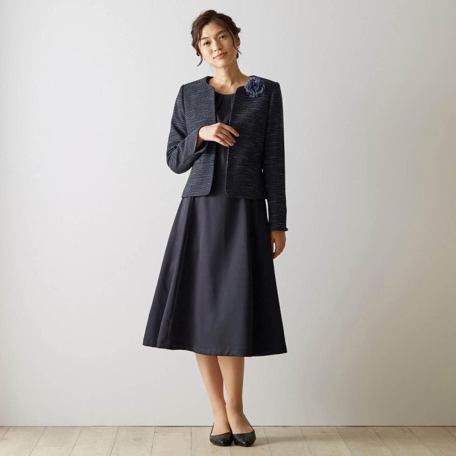 ワンピースセット スーツ 3点 セット ジャケット フォーマル 7AR 9AR 11AR 13ABR 15ABR :1094428-001:ベルメゾン Yahoo!ショッピング店 - 通販 ...