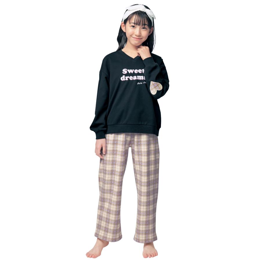 チェックハートアップリケパジャマ 120 130 :1213154-001:ベルメゾン Yahoo!ショッピング店 - 通販 - Yahoo ...