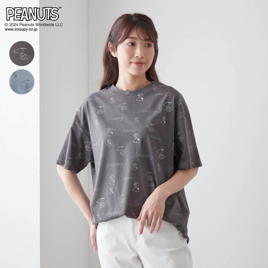 PEANUTS 総柄Tシャツ「スヌーピー」 M L LL 3L : ベルメゾン Yahoo!ショッピング店 - 通販 - Yahoo!ショッピング