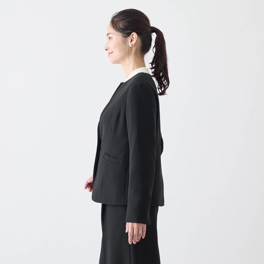 喪服 レディース 卒業式 母 服装 ブラックフォーマル スーツ 礼服 セレモニースーツ 入学式 ママ 4点セット ジャケット ブラウス パンツ ...