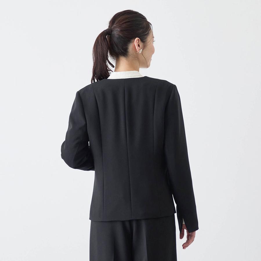 喪服 レディース 卒業式 母 服装 ブラックフォーマル スーツ 礼服 セレモニースーツ 入学式 ママ 4点セット ジャケット ブラウス パンツ ...