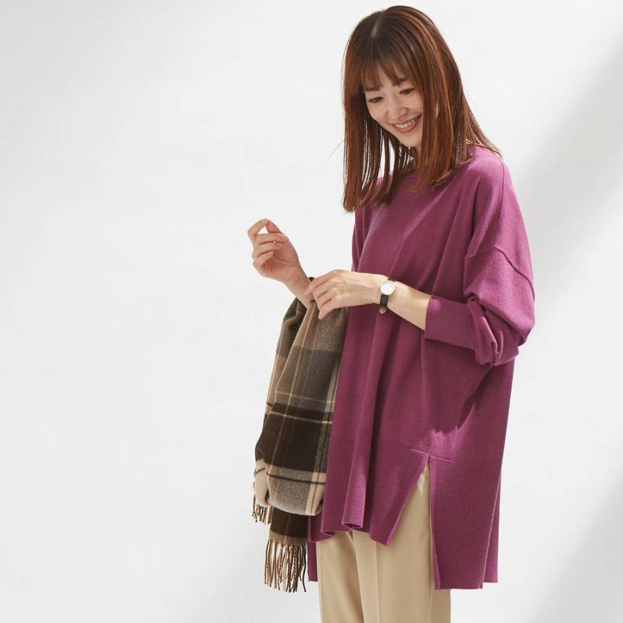 お尻もお腹も全部隠す！横スリット入りビックニット M〜LL : 1263028-001 : ベルメゾン Yahoo!ショッピング店 - 通販 ...