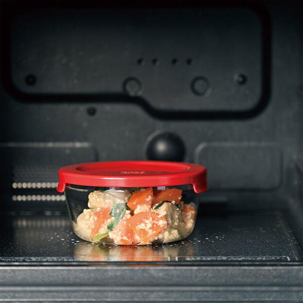 ハリオ 耐熱ガラス製保存容器 丸 3個セット オフホワイト MST-3018-OW / HARIO 耐熱ガラス 熱湯 電子レンジ用 食器器 冷蔵庫保存 :mst-3018-ow:ベルセーブ ...