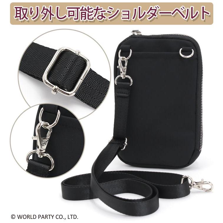 スマホショルダー Wpc. Patterns ワールドパーティー ショルダーバッグ レディース タテ型 薄型 撥水 ミニショルダー コンパクト 花柄 Petale ペタル 31022 ...