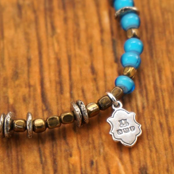 amp japan アンプジャパン トリプルパーツビーズ ブレスレット ブルー 日本製 HYHK-411BL : Bell Mart ヤフー ...