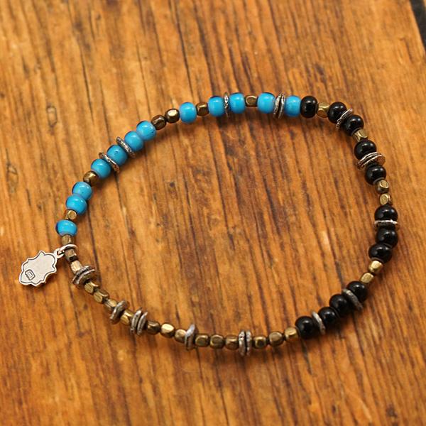 amp japan アンプジャパン トリプルパーツビーズ ブレスレット ブルー 日本製 HYHK-411BL : Bell Mart ヤフー ...