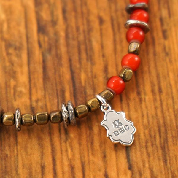 amp japan アンプジャパン トリプルパーツビーズ ブレスレット レッド 日本製 HYHK-411RD : Bell Mart ヤフー ...