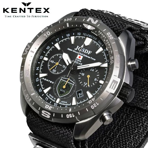 ケンテックス KENTEX JSDFソーラープロ 陸自 第一空挺団モデル 腕時計 クロノグラフ ミリタリーウォッチ 10気圧防水 ベルクロス JGSDF Solar Pro S801M-02 ...