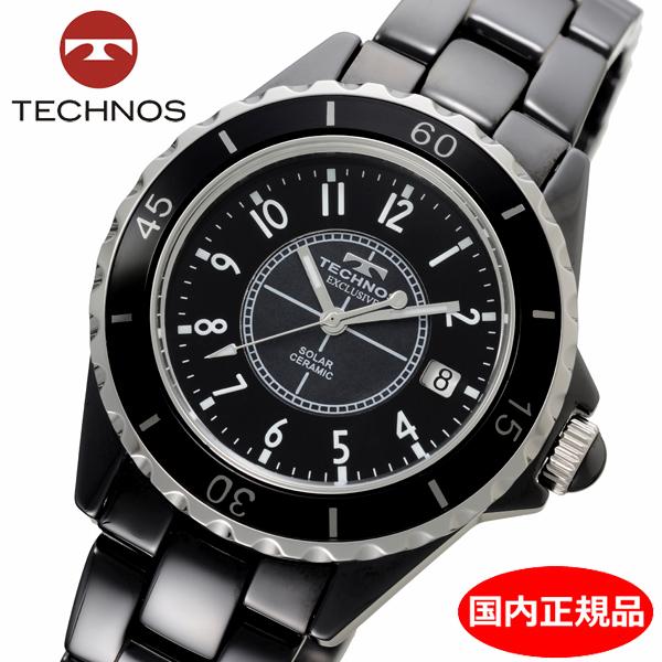 【テクノス】 TECHNOS ソーラーウォッチ 太陽電池 腕時計 セラミック ブラック メンズ TE9002TB : te9002tb : Bell Mart ヤフーショッピング店 - 通販 ...