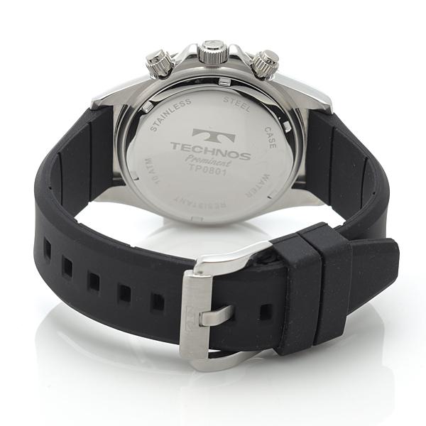 TECHNOS（時計） 【テクノス】 TECHNOS 腕時計 メンズ クロノグラフ ホワイト文字盤 シリコンベルト 10気圧防水 TP0801SW : Bell Mart ヤフーショッピング店 ...