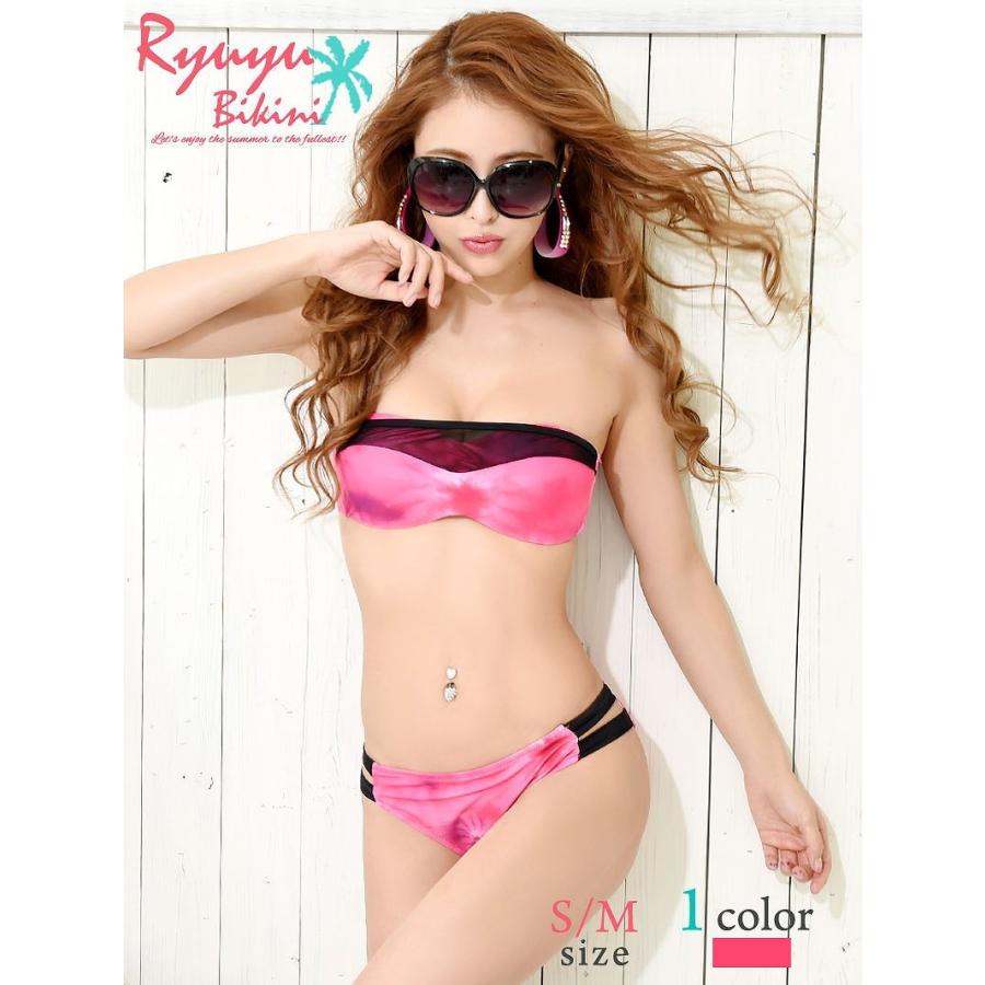 SALE 水着 ビキニ レディース Ryuyu 2WAY ネオンカラー タイダイ柄 メッシュ : Rew-You ヤフー店 - 通販 - Yahoo!ショッピング