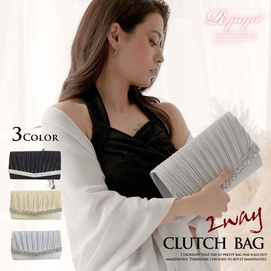 クラッチバッグ レディース バッグ カバン Ryuyu パーティーバッグ OEOクラッチ サテン 2Way : Rew-You ヤフー店 - 通販 - Yahoo!ショッピング