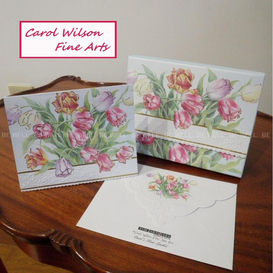 キャロルウィルソン [Carol Wilson] グリーティング カード セット NCP2506 BOX チューリップ 各10枚入り ミニ ...