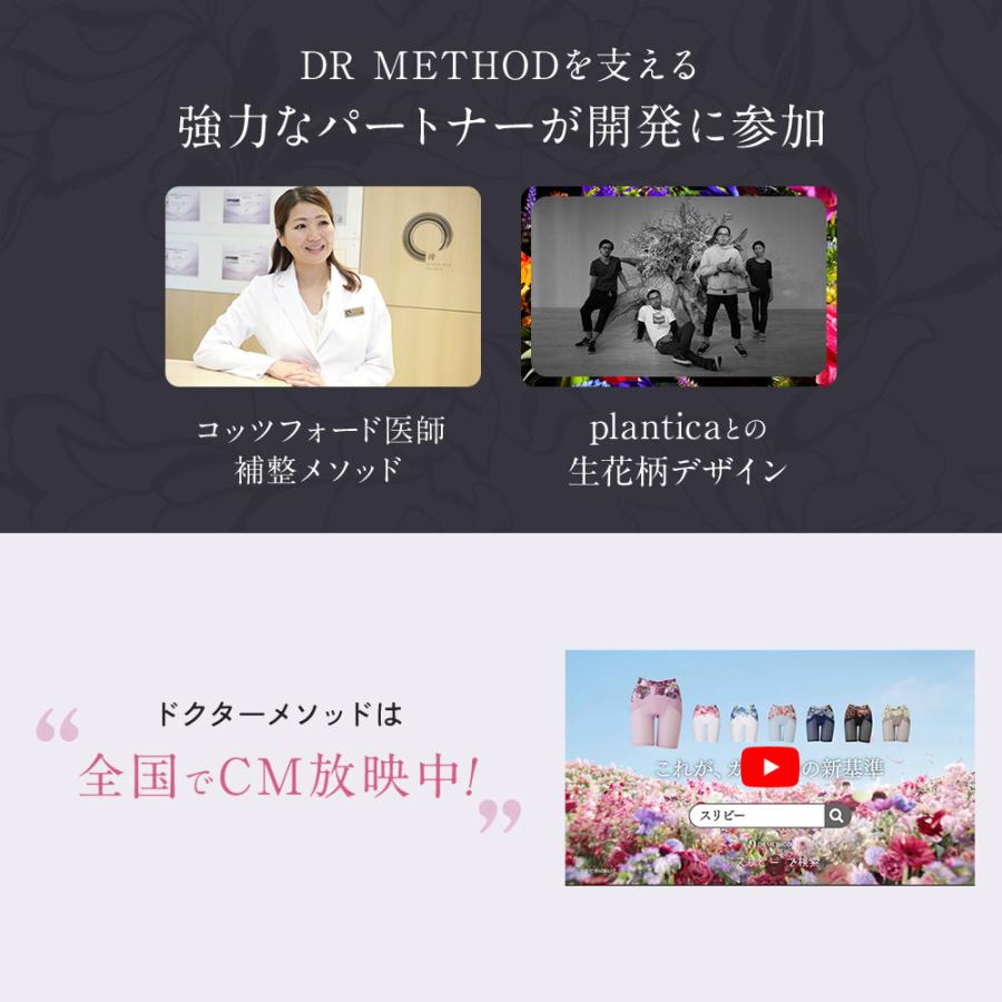 「JACQUARD GIRDLE ジャガードガードル」DR METHOD ドクターメソッド 公式 医学発想 女医開発 ガードル ジャガード織 花柄デザイン 骨盤補整 補整下着 ...
