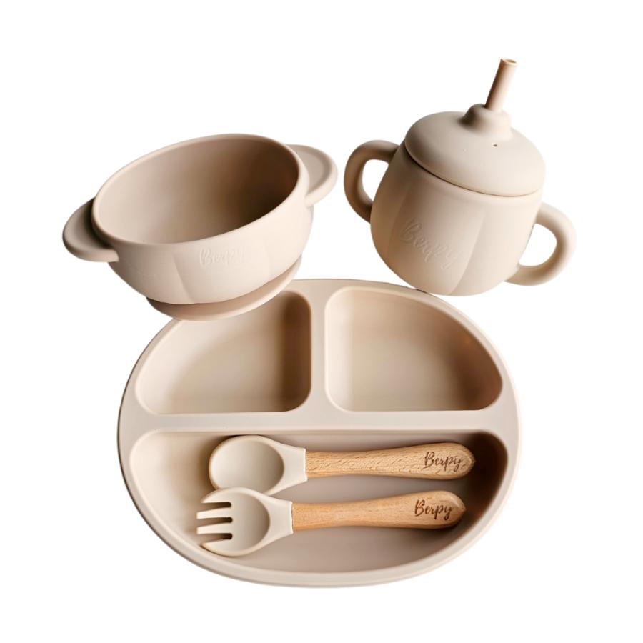 Berpy パンプキン ベビー食器セット シリコン ストローマグ プレート ボウル スプーン フォーク 離乳食 赤ちゃん 出産祝い ギフト : ケアランド - 通販 - Yahoo!ショッピング