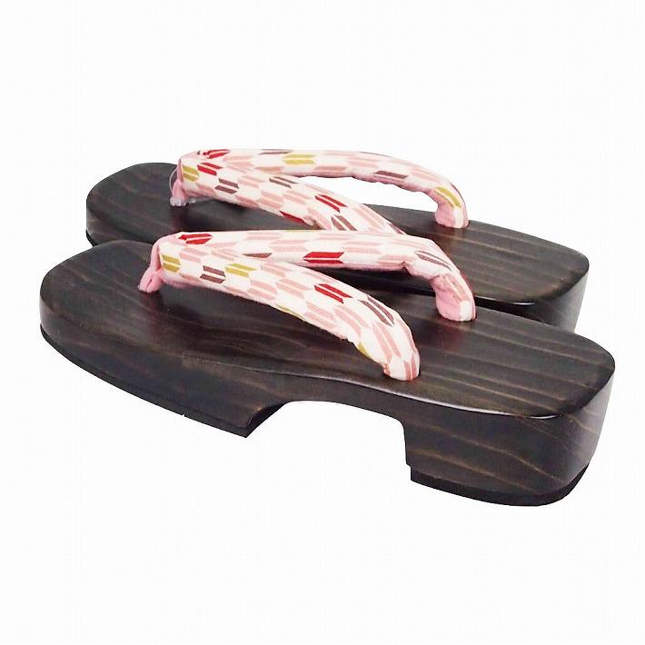 岡重 新品★大人の高級下駄 天領日田下駄 こげ茶 矢絣柄 79234 : BENGARAYA - 通販 - Yahoo!ショッピング