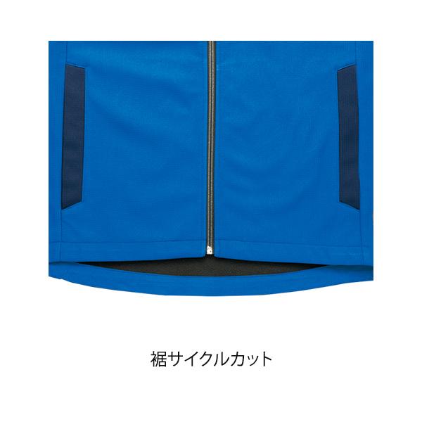 【秋冬】 アイトス 裏フリース防風ジャケット AZ-10312 3S-6L 袖口アジャスター 裾サイクルカット 反射材 フード取り外し フードドローコード 作業服 TULTEX : 弁慶 ...