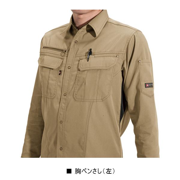 【レディース】BURTLE バートル 長袖シャツ ユニセックス 6103 SS-5L T/Cライトツイル 制電ケア 現場女子 小さいサイズ 農作業 ワーカー Ladies ウーマン ...