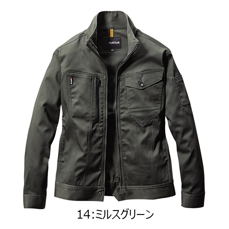 BURTLE バートル 671 ジャケット 4L-5L ユニセックス ストレッチ オールシーズン お手頃な価格設定 テーパードシルエット 伸長率 T/Cストレッチツイル 作業服 :671-B ...