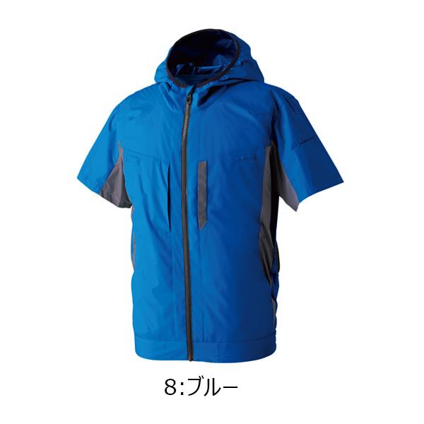 【服単品】【空調ウエア】桑和 SOWA 8349-01 EF 用半袖ブルゾン S-3L 遮熱 UVカット ファン専用 フルハーネス 軽量 横付ファン 裏側シルバーコーティング 作業服 : 弁慶 ...