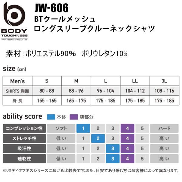 おたふく手袋 BODY TOUGHNESS JW-606 BTクールメッシュロングスリーブクルーネックシャツ S-3L 接触冷感 吸汗速乾 紫外線軽減 消臭糸 スピード消臭 : 弁慶オンライン ...