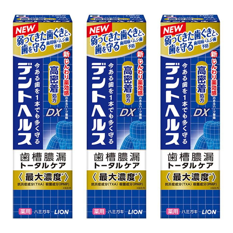 LION デントヘルス 薬用ハミガキ DX 28g×3個セット メール便送料無料 : くすりの勉強堂 アネックス - 通販 - Yahoo!ショッピング