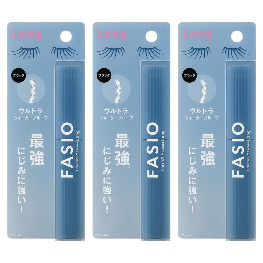FASIO ファシオ ウルトラ WP マスカラ (ロング) 01 ブラック 6g×3個セット メール便送料無料 : くすりの勉強堂 - 通販 - Yahoo!ショッピング