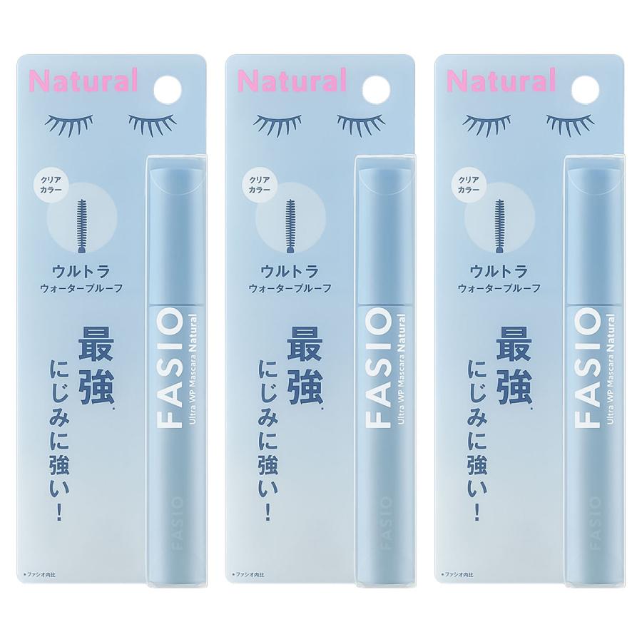 FASIO ファシオ ウルトラ WP マスカラ (ナチュラル) 00 クリアカラー 6g×3個セット メール便送料無料 : くすりの勉強堂 - 通販 - Yahoo!ショッピング