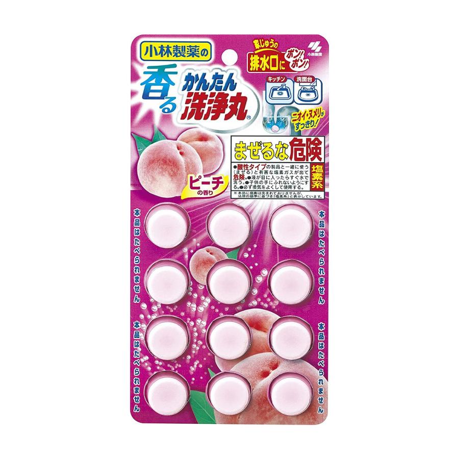小林製薬 香るかんたん洗浄丸 ピーチの香り 12錠 : so-4987072029022 : くすりの勉強堂 - 通販 - Yahoo!ショッピング