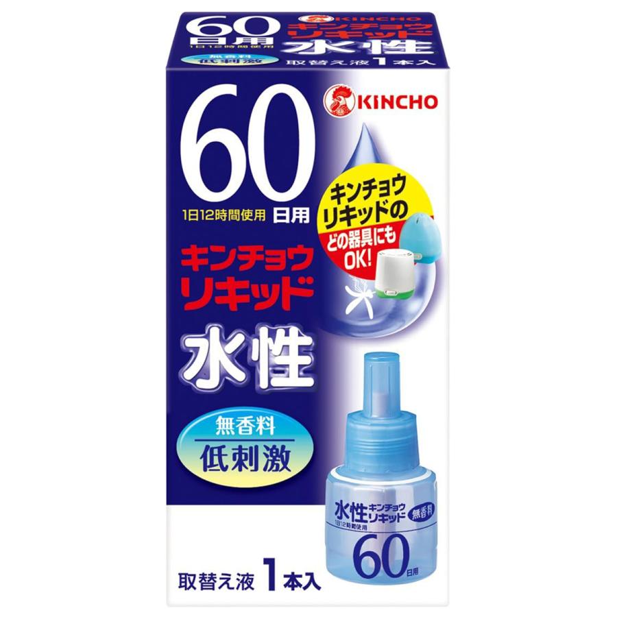 KINCHO 水性キンチョウリキッド 60日 無臭性 取替え液 1本入 : くすりの勉強堂 - 通販 - Yahoo!ショッピング
