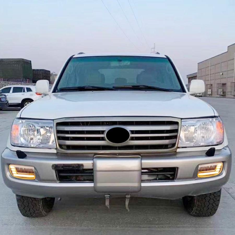 トヨタ ランドクルーザー100 lc100 1998-2008 drl uzj100 fzj100 用 Led フォグランプ ウィンカー ...