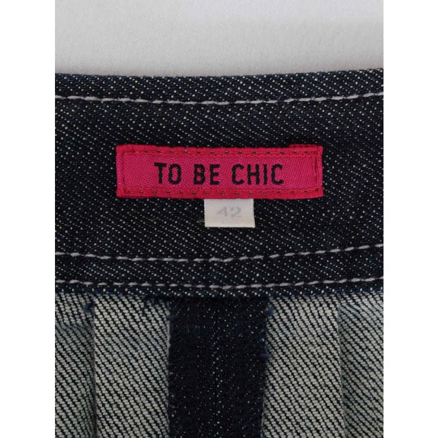 TO BE CHIC トゥービーシック デニムスカート スパンコール フリンジ 42 : ブランドショップ ビープライス - 通販 - Yahoo!ショッピング