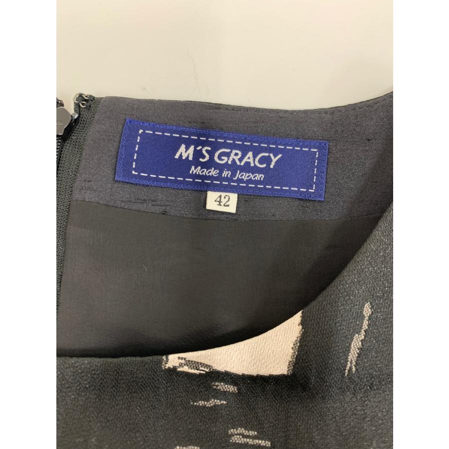 エムズグレイシー Check Jacquard Dress 811525 ワンピース 42 ブラック ITCDN935GX30 : ブランド ...