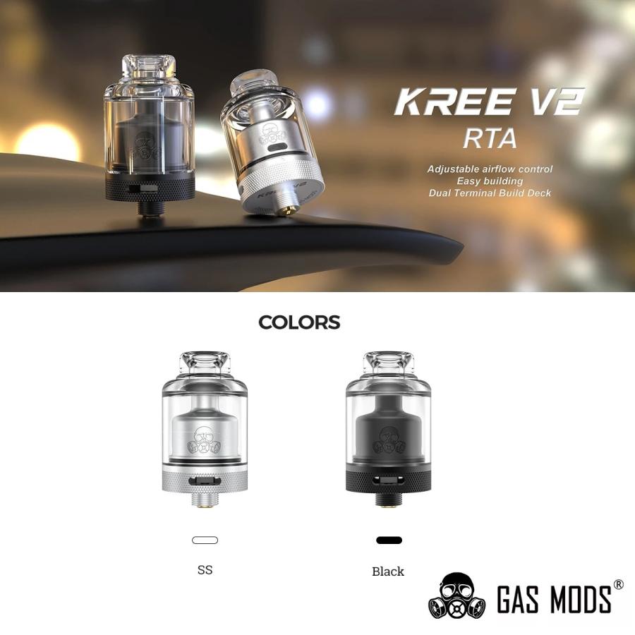 Gas Mods Kree V2 RTA VAPE 電子タバコ : べぷ助 Yahoo!店 - 通販 - Yahoo!ショッピング