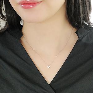 K18 WG YG PG 0.13ct ダイヤモンド フラワー モチーフ ネックレス 送料無料 ジュエリー ダイヤ ペンダント 可愛い 人気 花 18金 プチ 小さめ BRP-0059 ...