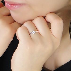 K18 YG PG WG ゴールド ダイヤモンド ダイヤ 指輪 リング 花 フラワー ミル打ち ミルグレイン 0.1ct 18k 18金 フェミニン BRR-0115 : jewelry ...