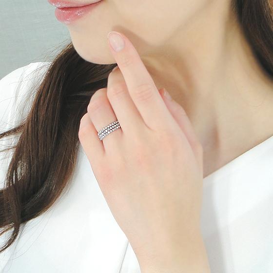 Mサイズ K18 WG YG 形状記憶 スパイラル ゴールド リング 3連 18金 送料無料 ジュエリー 指輪 三連 人気 フリー フリーサイズ ミラーボール BRR-0206M ...