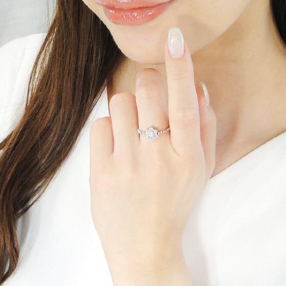 K18 WG YG 形状記憶 サイズフリー ゴールドリング 0.22ct 送料無料 フラワー 18金 ジュエリー 指輪 人気 リング フリー フリーサイズ ミラーボール BRR-0214 ...