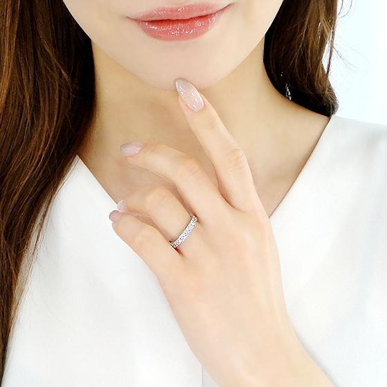 1カラット ダイヤモンド エタニティ リング 送料無料 1ct Pt950 K18 YG PG ダイヤ ゴールド 18金 K18 18K 可愛い シンプル 人気 おしゃれ 安い 指輪 BRR ...