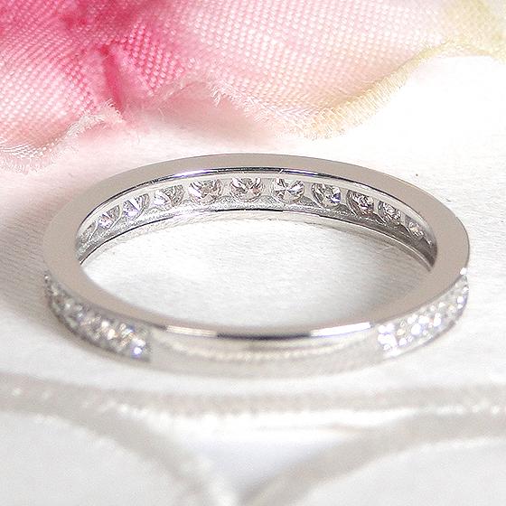 Pt950 0.5ct ダイヤモンド ハーフ エタニティリング 送料無料 人気 おしゃれ 可愛い レディース 指輪 リング プラチナ ダイア 結婚 ギフト プレゼント BRR-0232 ...