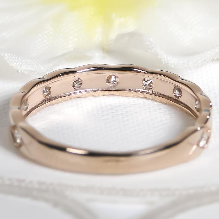 Pt950 K18 YG PG デザイン ダイヤモンド リング 0.18ct 総重量 プラチナ ゴールド 18金 K18 18K 可愛い シンプル 人気 キルティング 格子柄 レディース ...