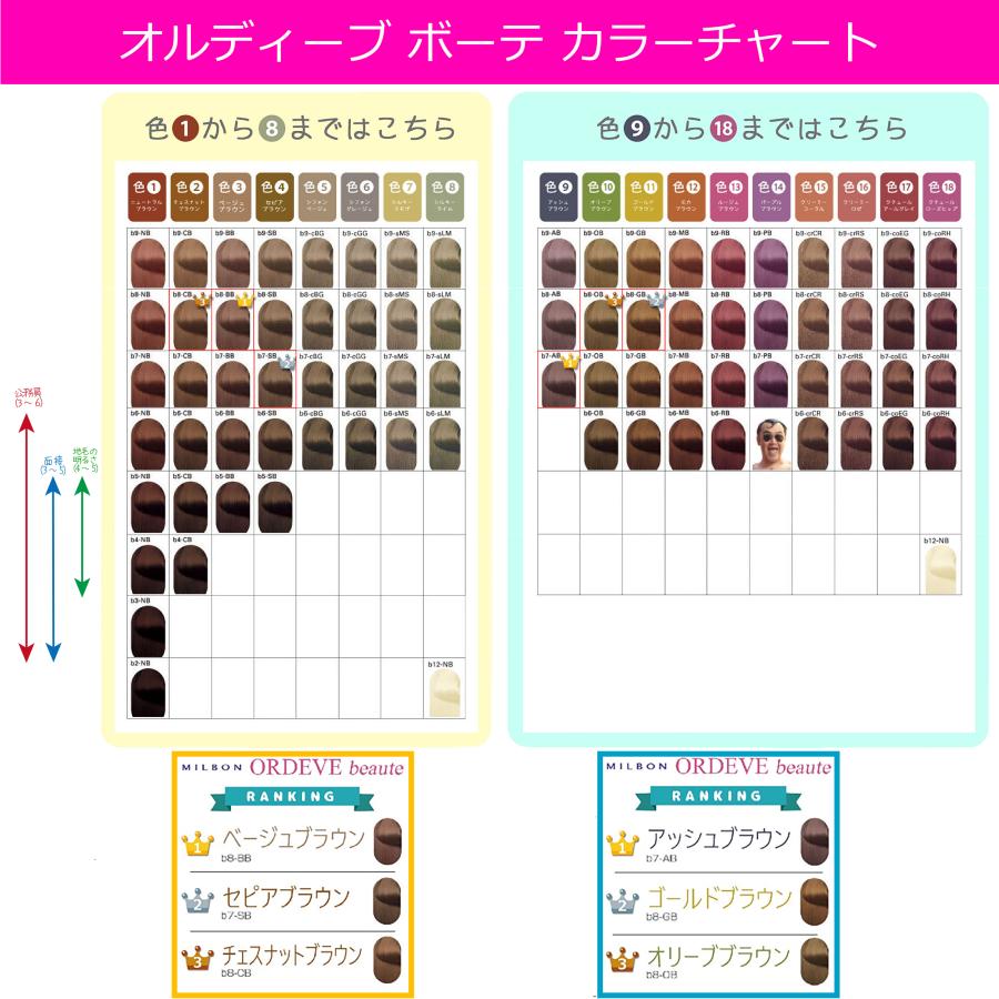 白髪染め ミルボン オルディーブボーテ 80g [ B ] : milbon-ordeve-beaute-check3 : ベリーズコスメ Yahoo!店 - 通販 - Yahoo!ショッピング